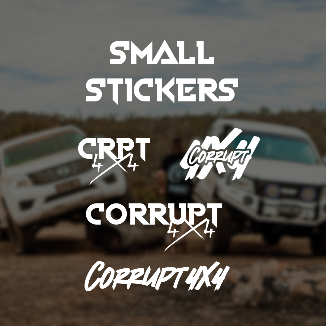 Corrupt 4x4 Small Stickers – Corrupt Australia