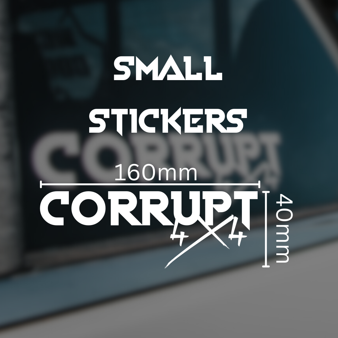 Corrupt 4x4 Small Stickers – Corrupt Australia